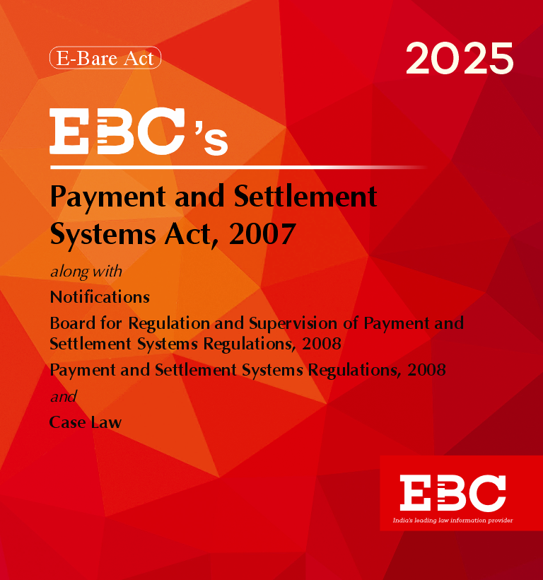 Payment and Settlement Systems Act, 2007 Bare Act (Print/eBook)